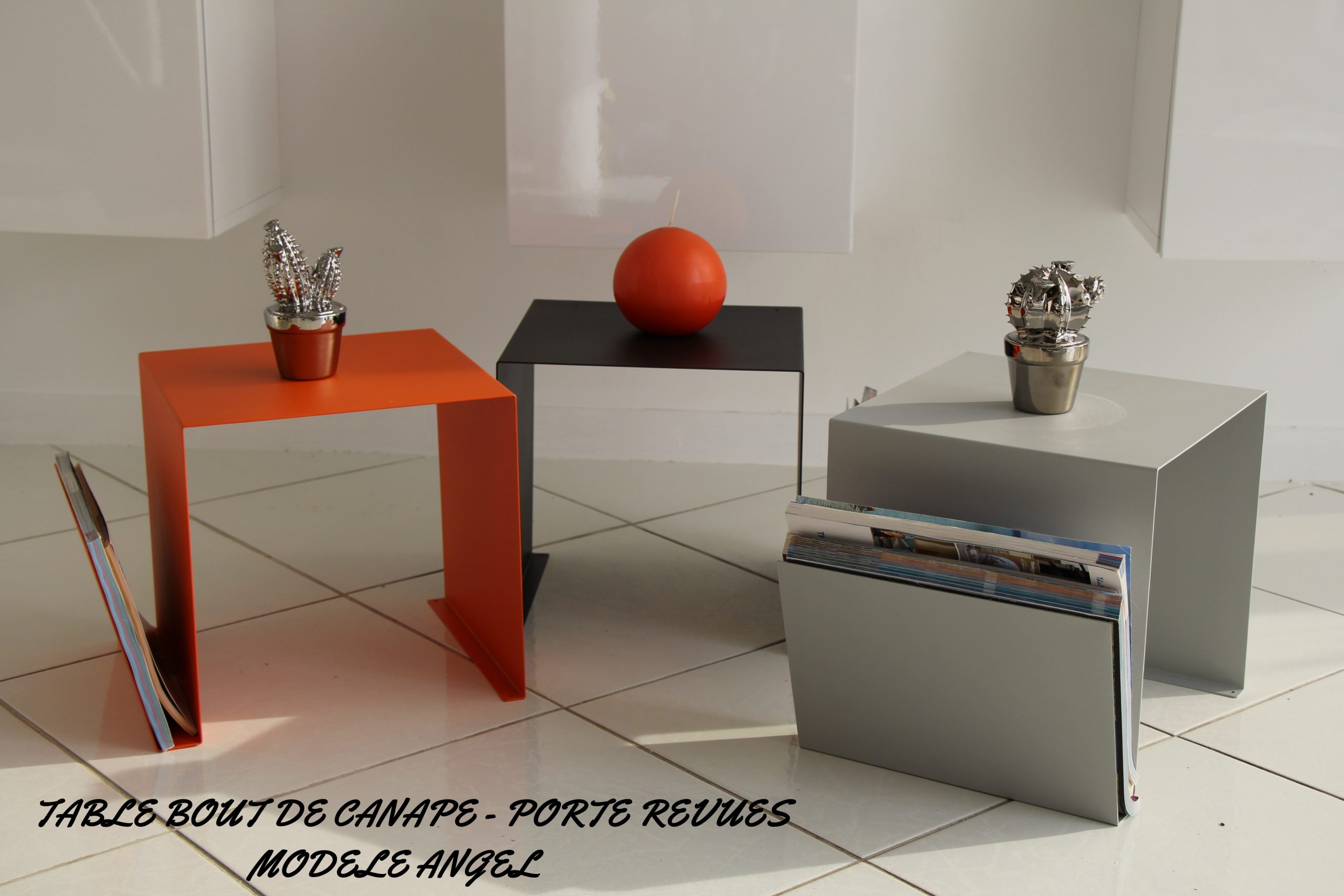 Mobilier design en métal sur mesure